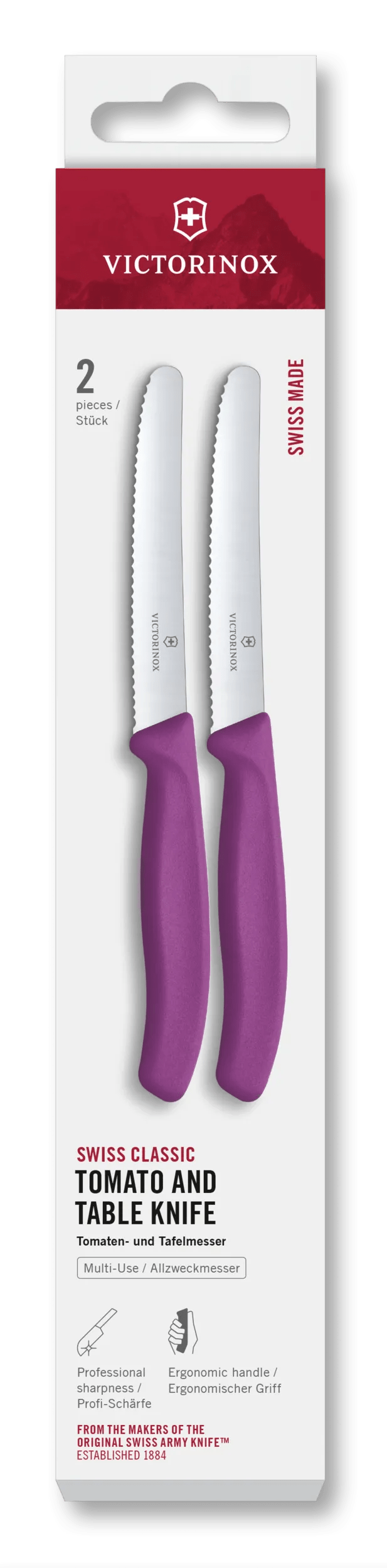 Victorinox Swiss Classic Tomato and Table Knife Set, 2 Pieces in ...