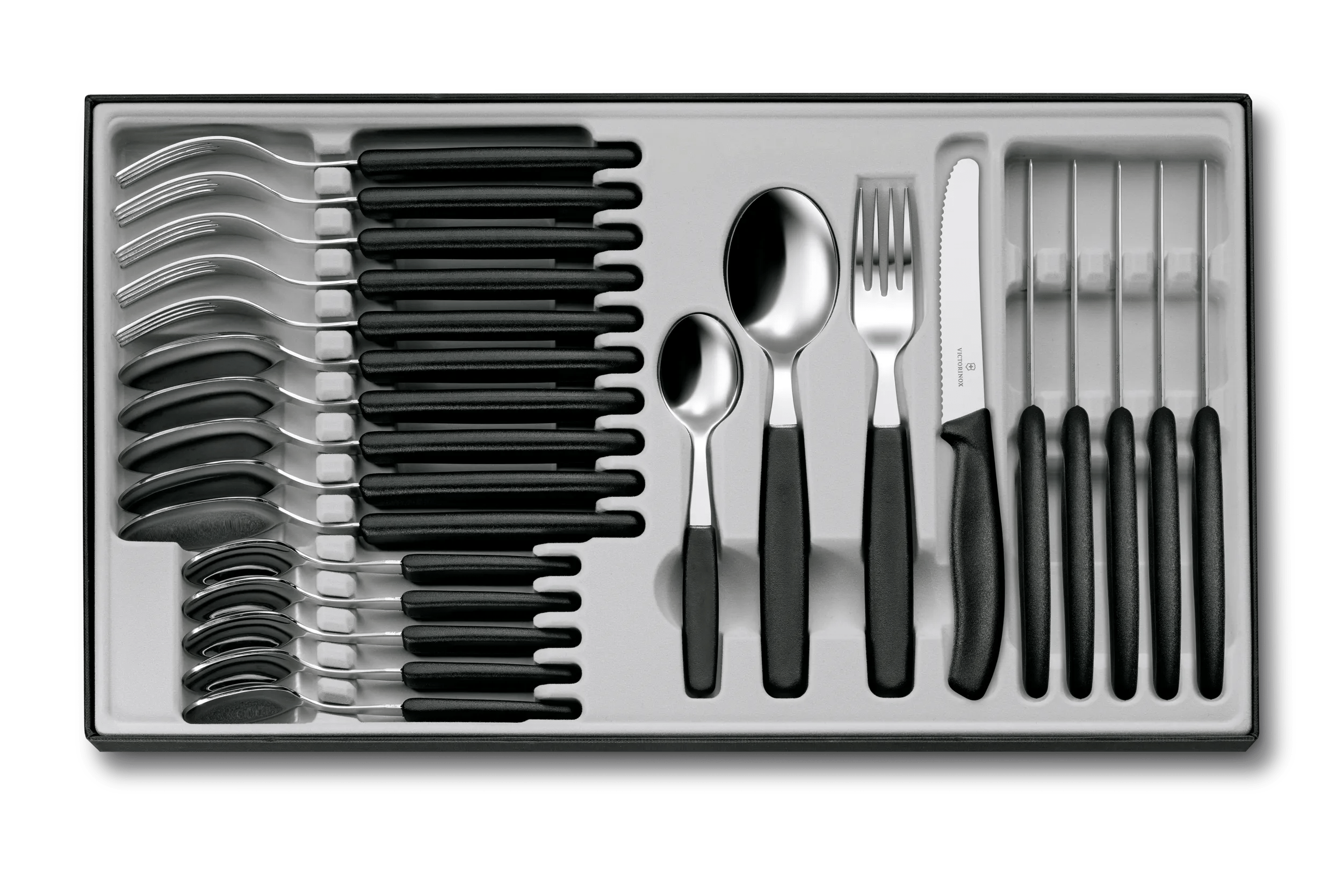 Victorinox Set de mesa, 24 piezas Classic en negro - 6.7833.24