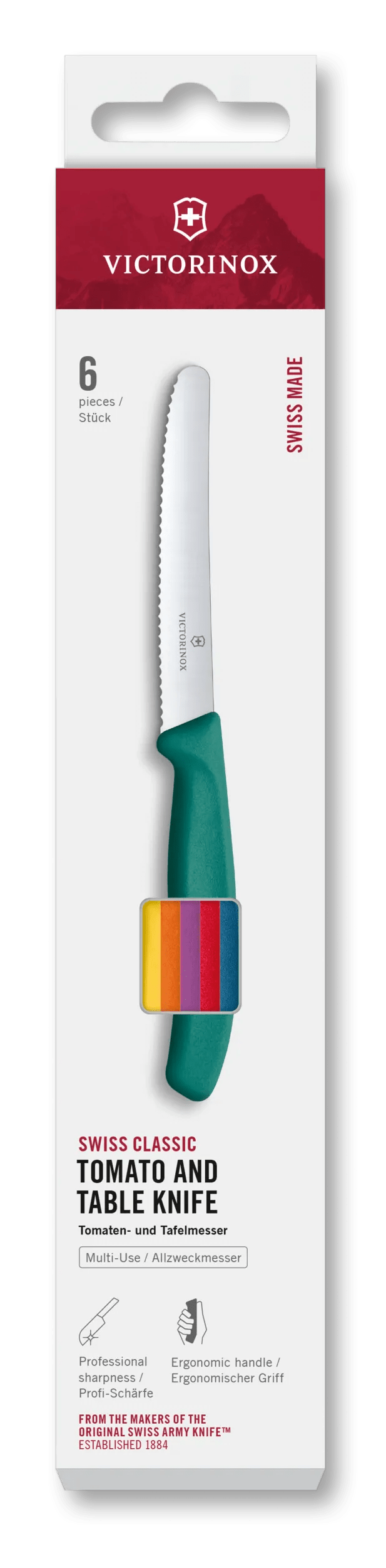 Victorinox Swiss Classic Tomato and Table Knife Set, 6 Pieces in ...