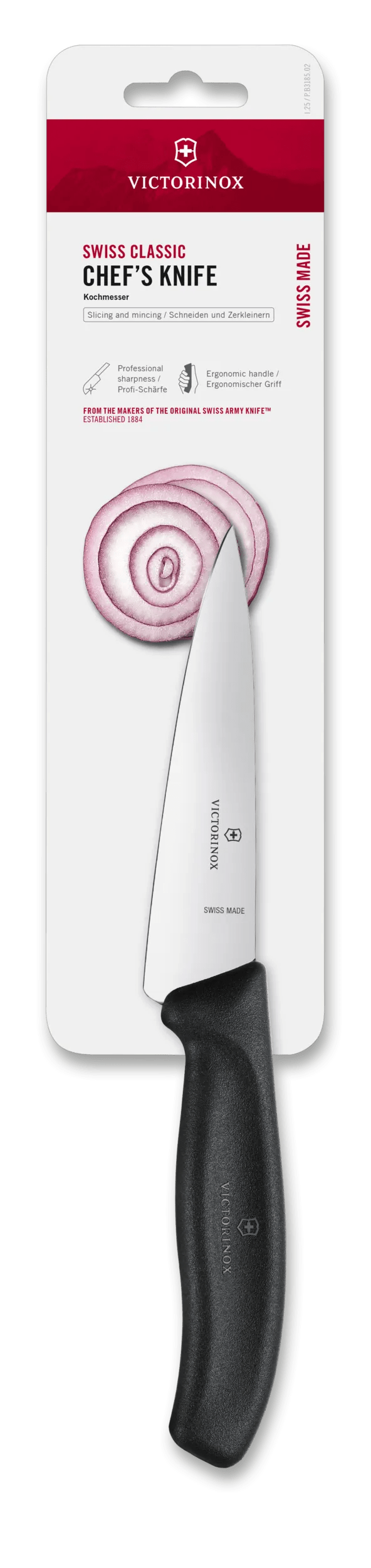 Victorinox Couteau de chef Swiss Classic en noir - 6.8003.12B